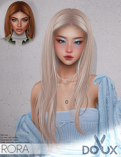 Second Life Marketplace Doux Rora Hairstyle Demo